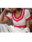Ghoti Haata' Jamdani Blouse | Sustainable Indo-Western Wear by Prathaa